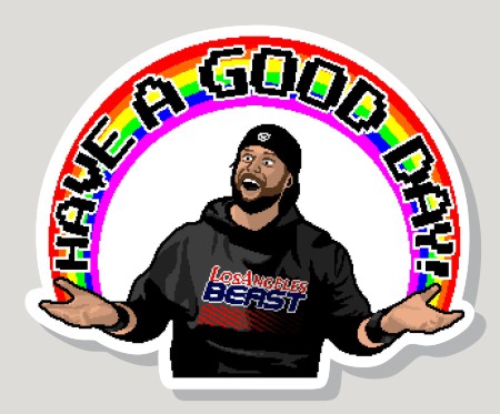Official L.A. Beast "Have A Good Day!" Sticker | MakeStickers